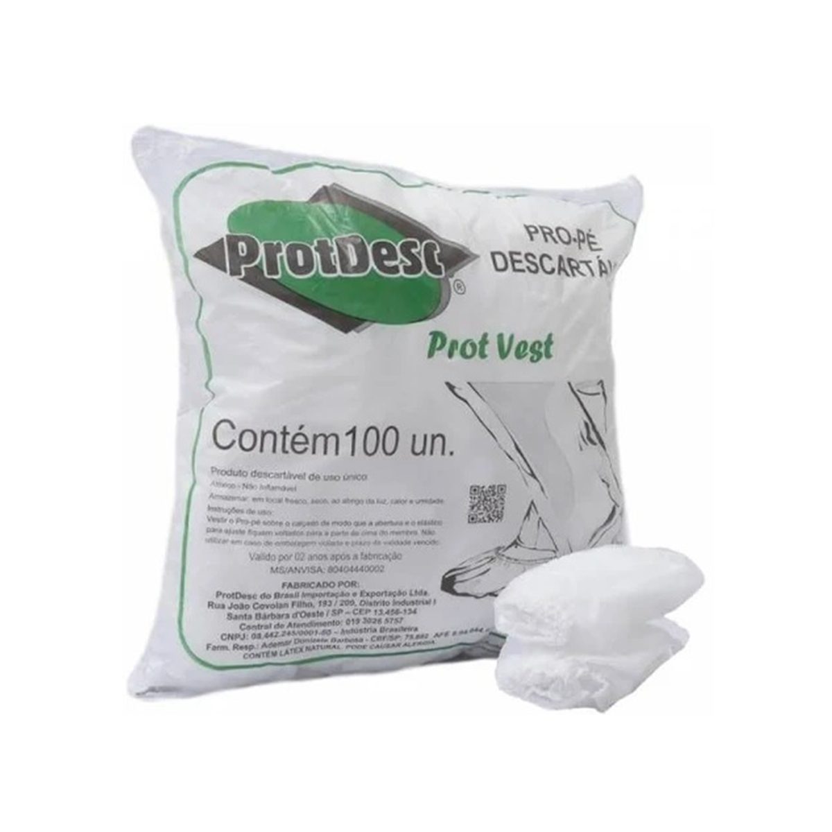 SAPATILHA PRO-PÉ 100un. PROTDESC mat. 3723 - Protendi